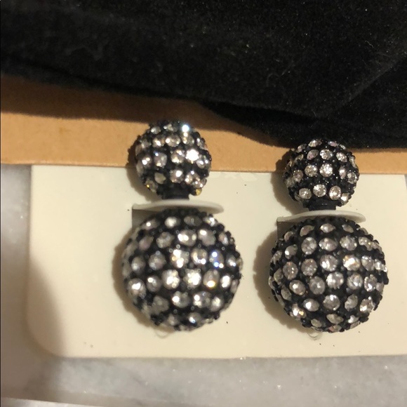 Jewelry | Crystal Ball Front Back Style Earringsnwtboutique | Poshmark